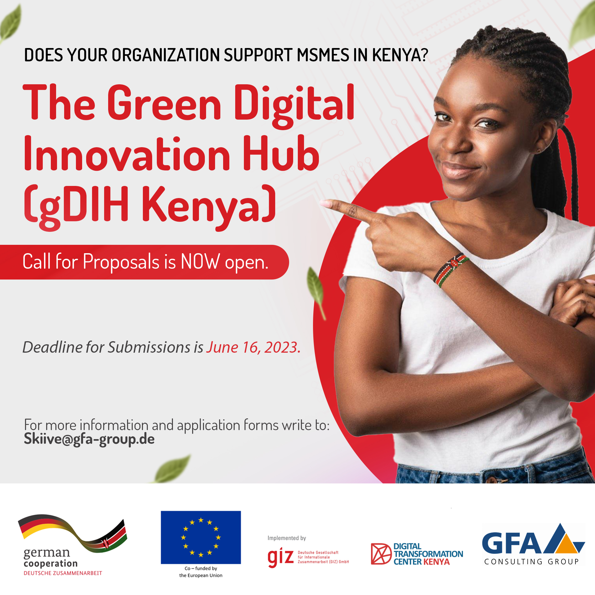 GFA - CALL FOR PROPOSALS: CONSORTIUM TO ESTABLISH AND RUN A GREEN DIGITAL INNOVATION HUB (gDIH ...